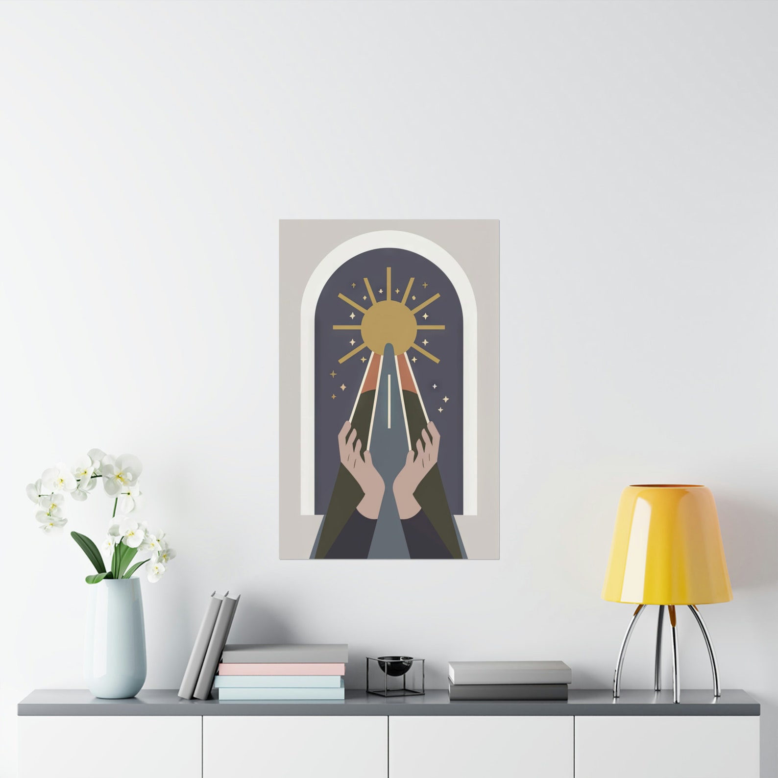 Faithful Christian Prayer Wall Art, Religious Inspirational Poster ...