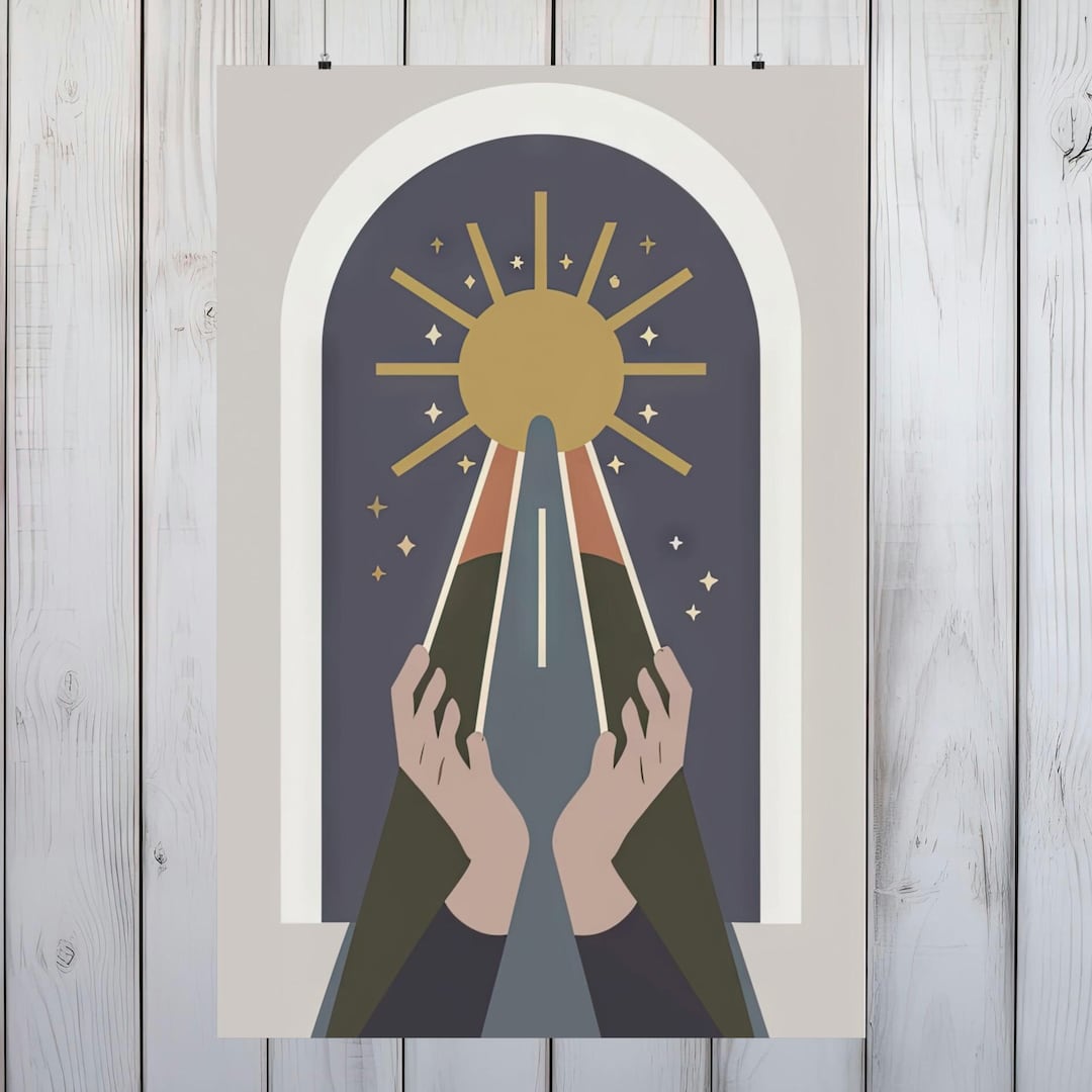 Faithful Christian Prayer Wall Art, Religious Inspirational Poster ...