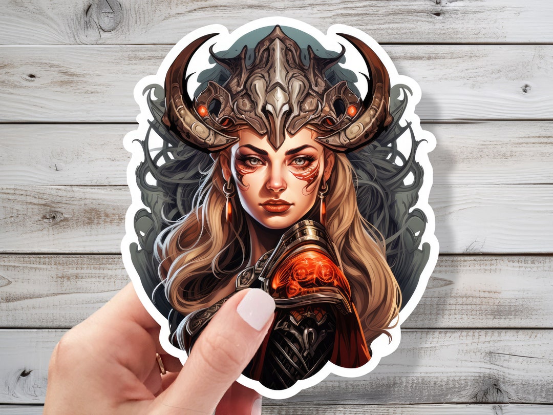Epic Viking Queen Vinyl Sticker - Etsy