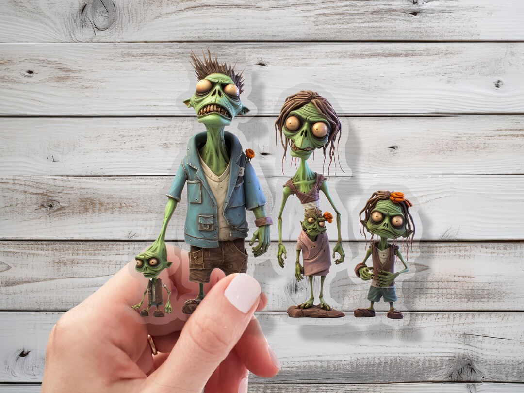 Zombie Family Car Decal Hilarious Funny Undead Family Bumper Sticker - Etsy
