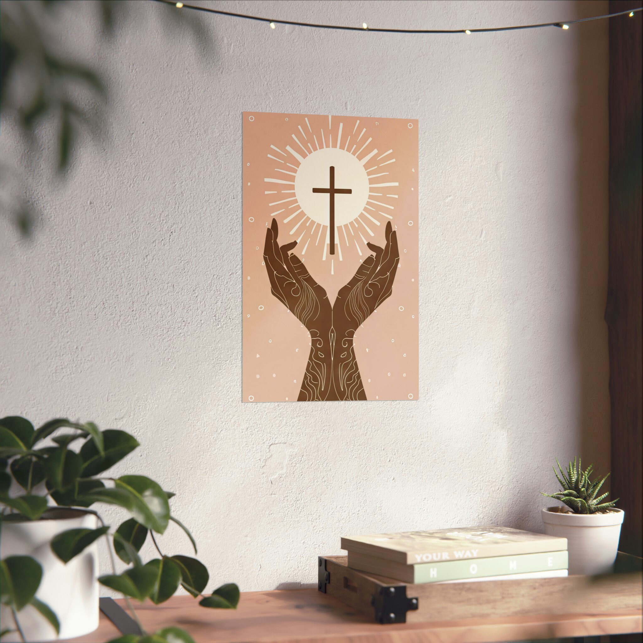 Sacred Christian Prayer Art, Religious Wall Poster, Inspirational Matte ...