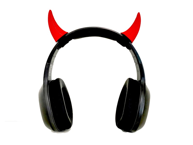 Devil Horns Headset Attachments & Cosplay Props. Twitch - Etsy