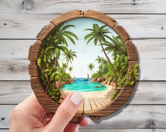 Just Another Day in Paradise Wall Decal Sticker Beach Wall Decor Beach ...