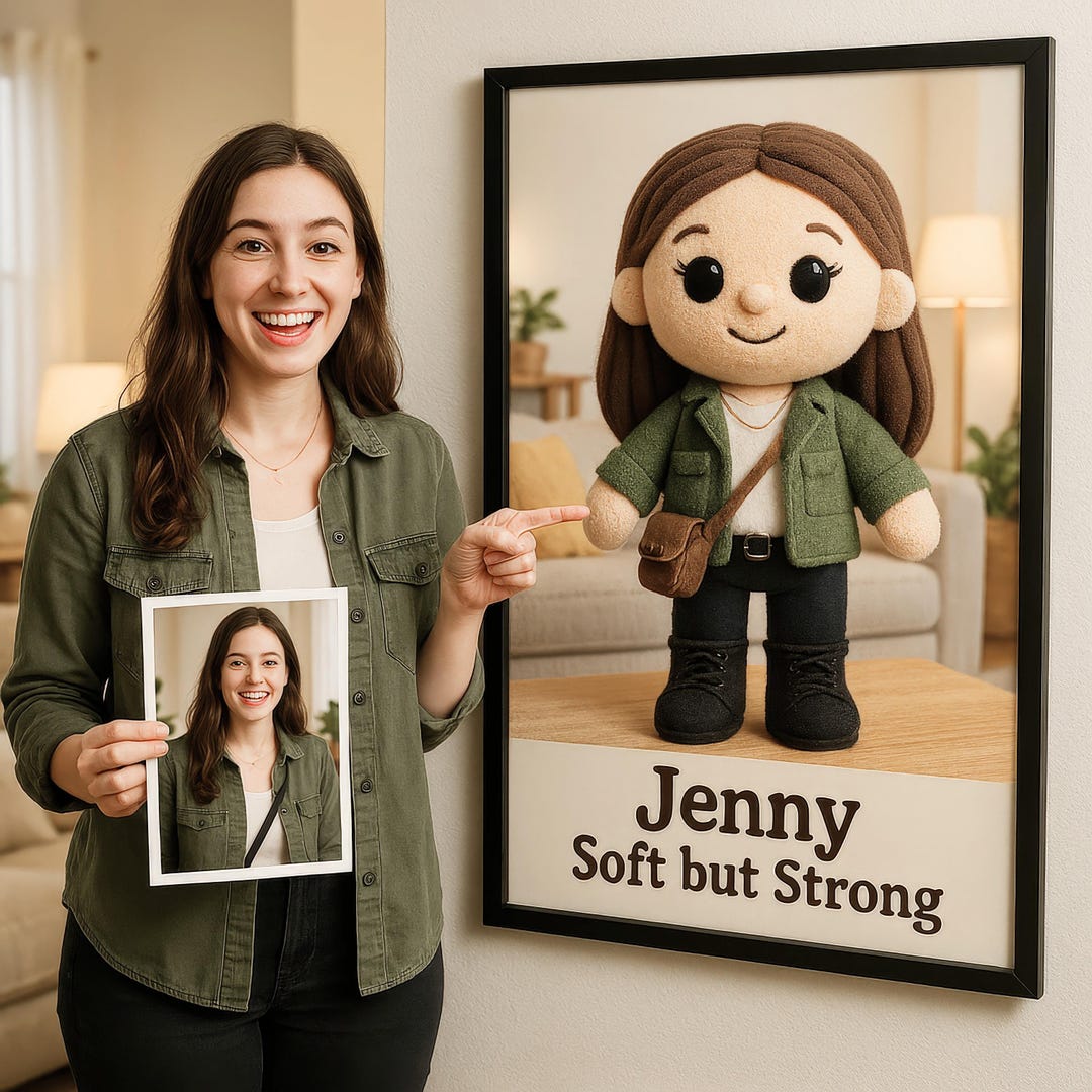 Custom Plush Toy Portrait From Your Photo - Personalized Cute Soft Doll ...