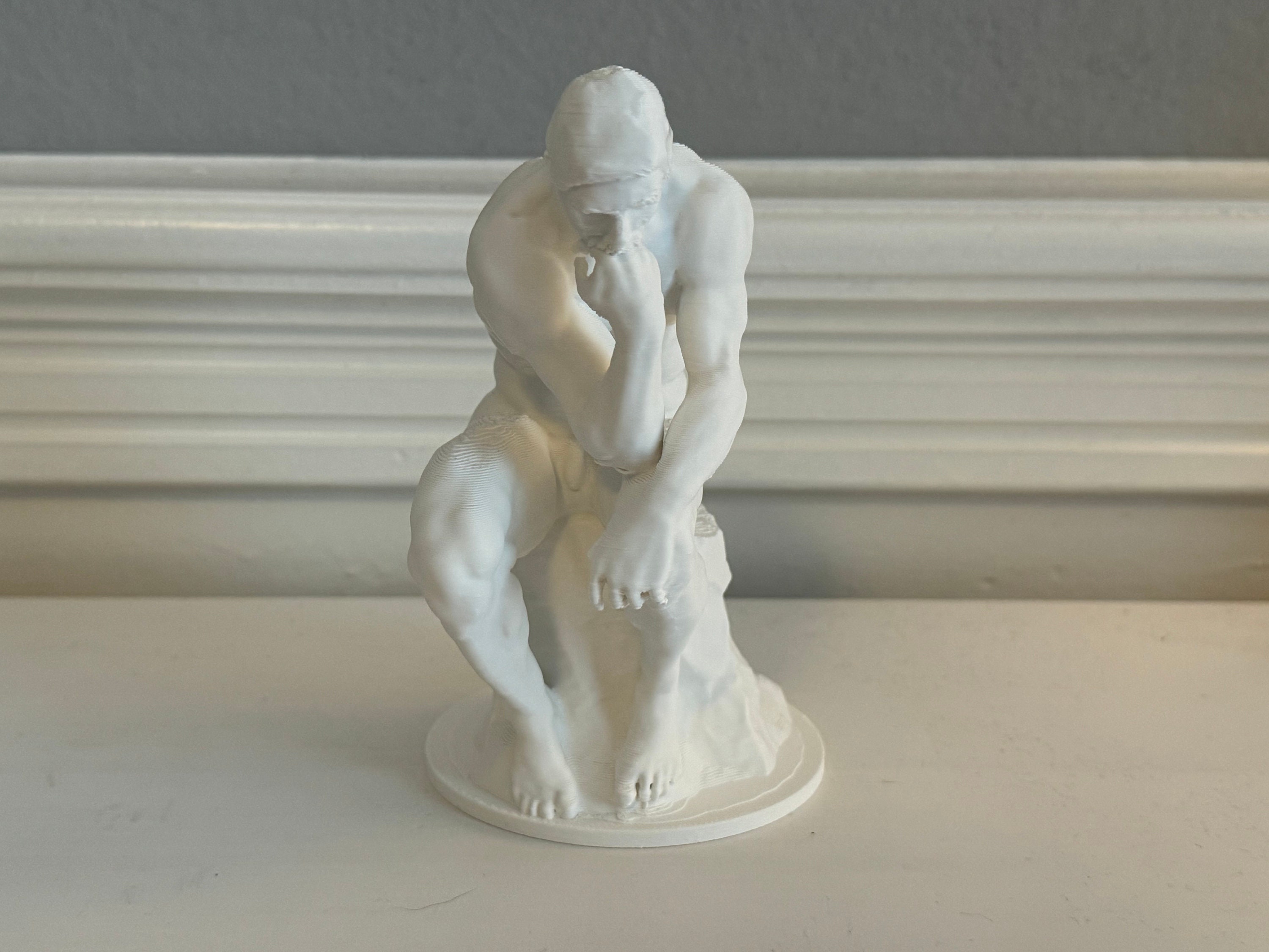 The Thinker Desktop Bust - 3D Printed Roman History Bookshelf Statue ...