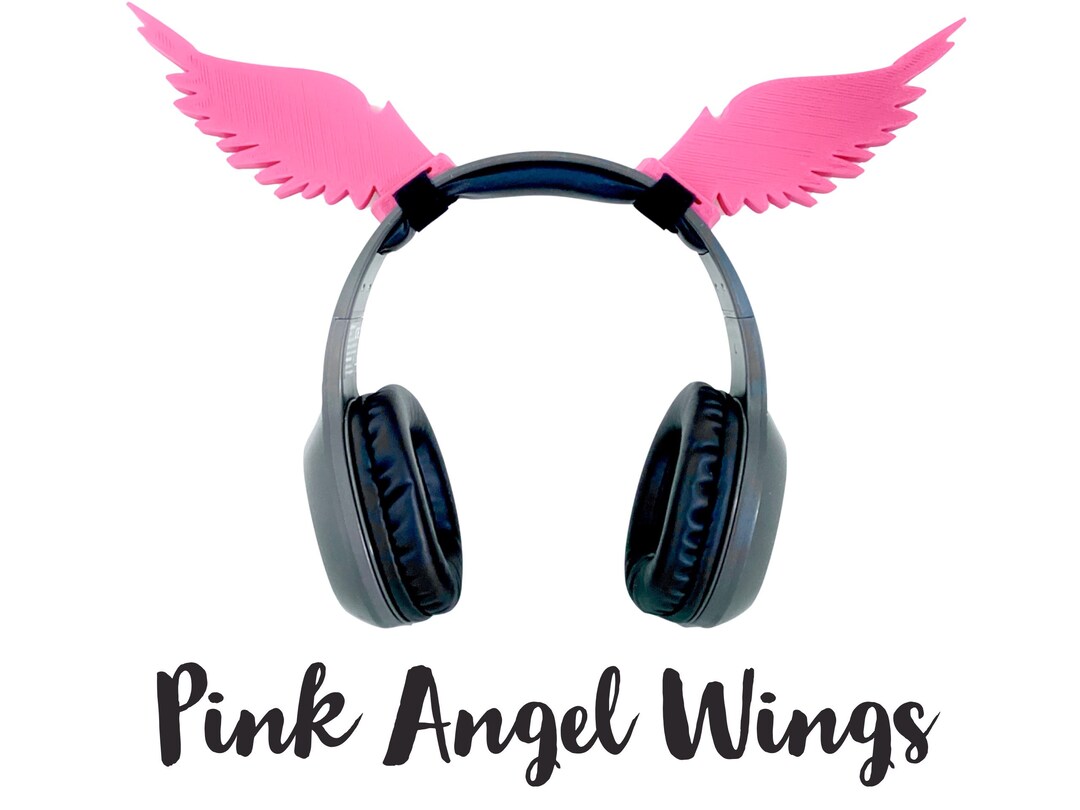 Pink Angel Wings for Headphones, Headset & Cosplay Props. Twitch ...