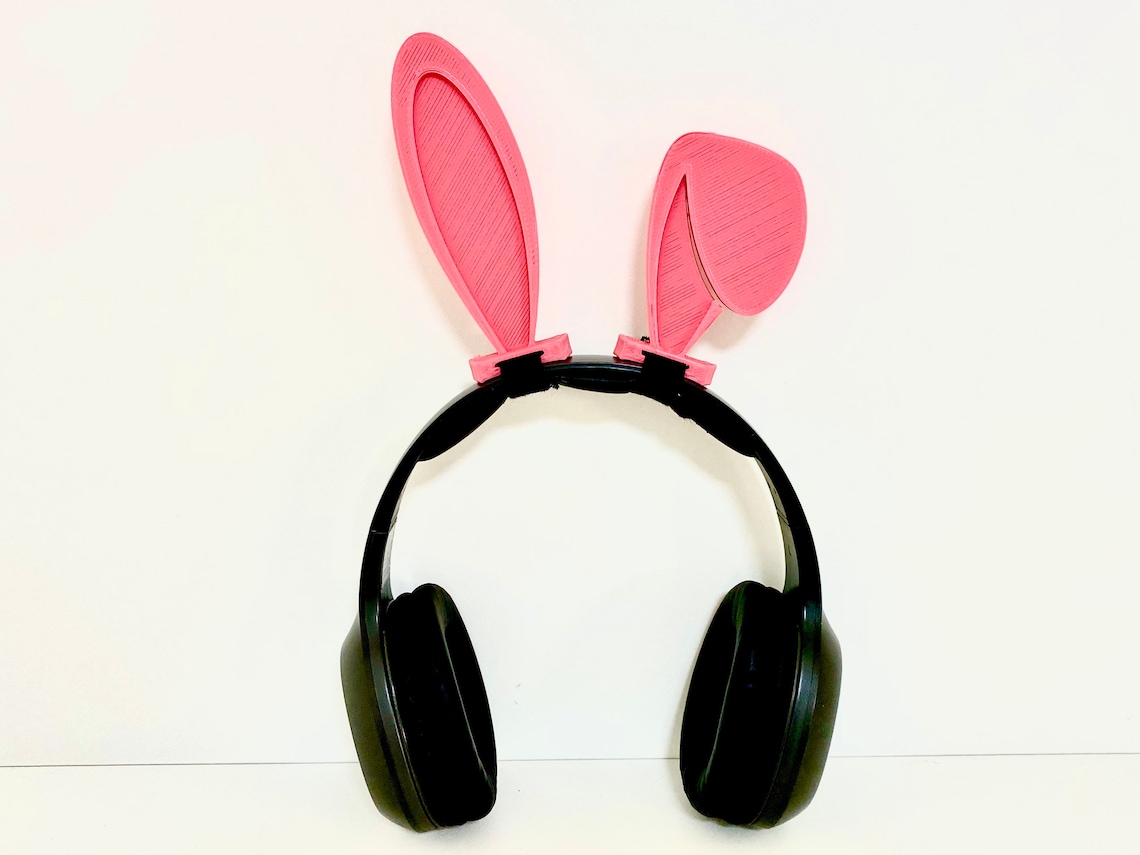 Bunny Ears for Headphones Headset & Cosplay Props. Twitch - Etsy
