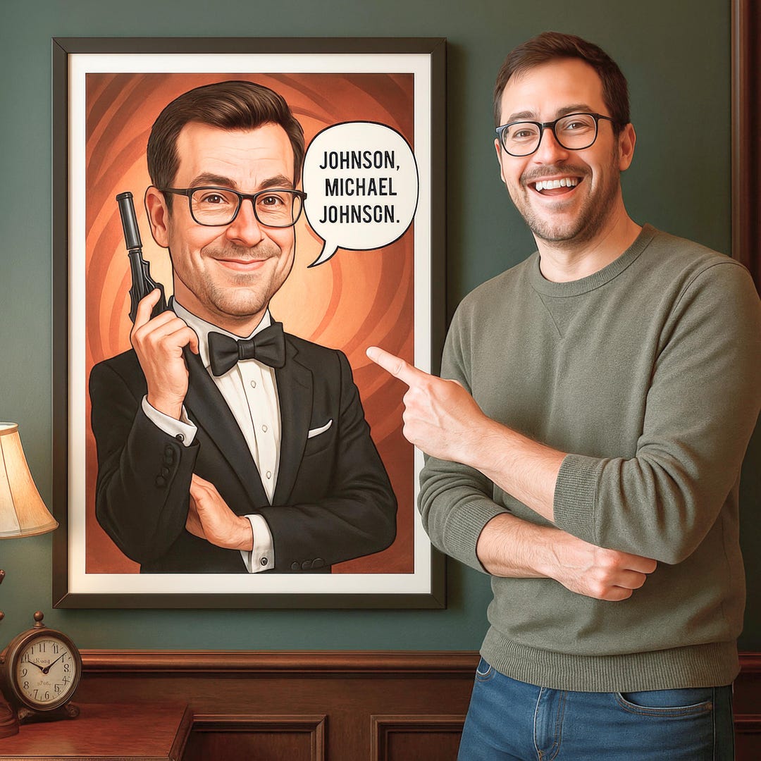 Custom Spy Caricature Portraits – Transform Your Photo Into Stylish ...