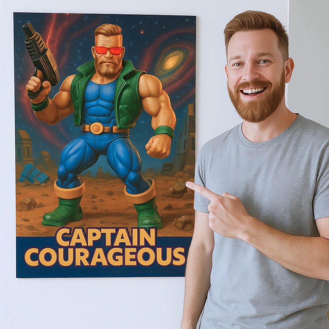 Custom 1980s Style Plastic Action Figure Portrait From Your Photo ...