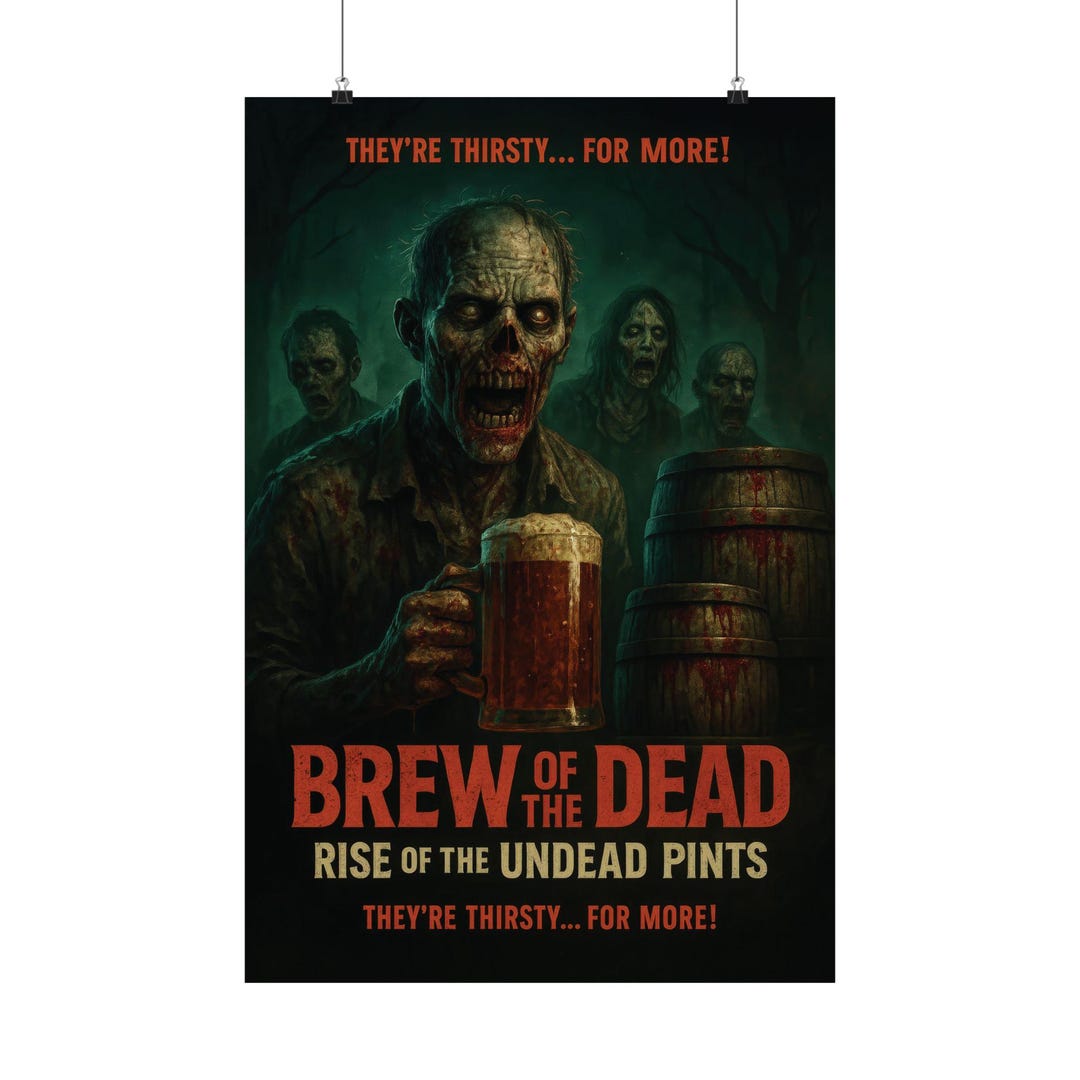 Epic Beer Movie Poster Art Print, Funny Wall Decor for Mancave, Cool ...