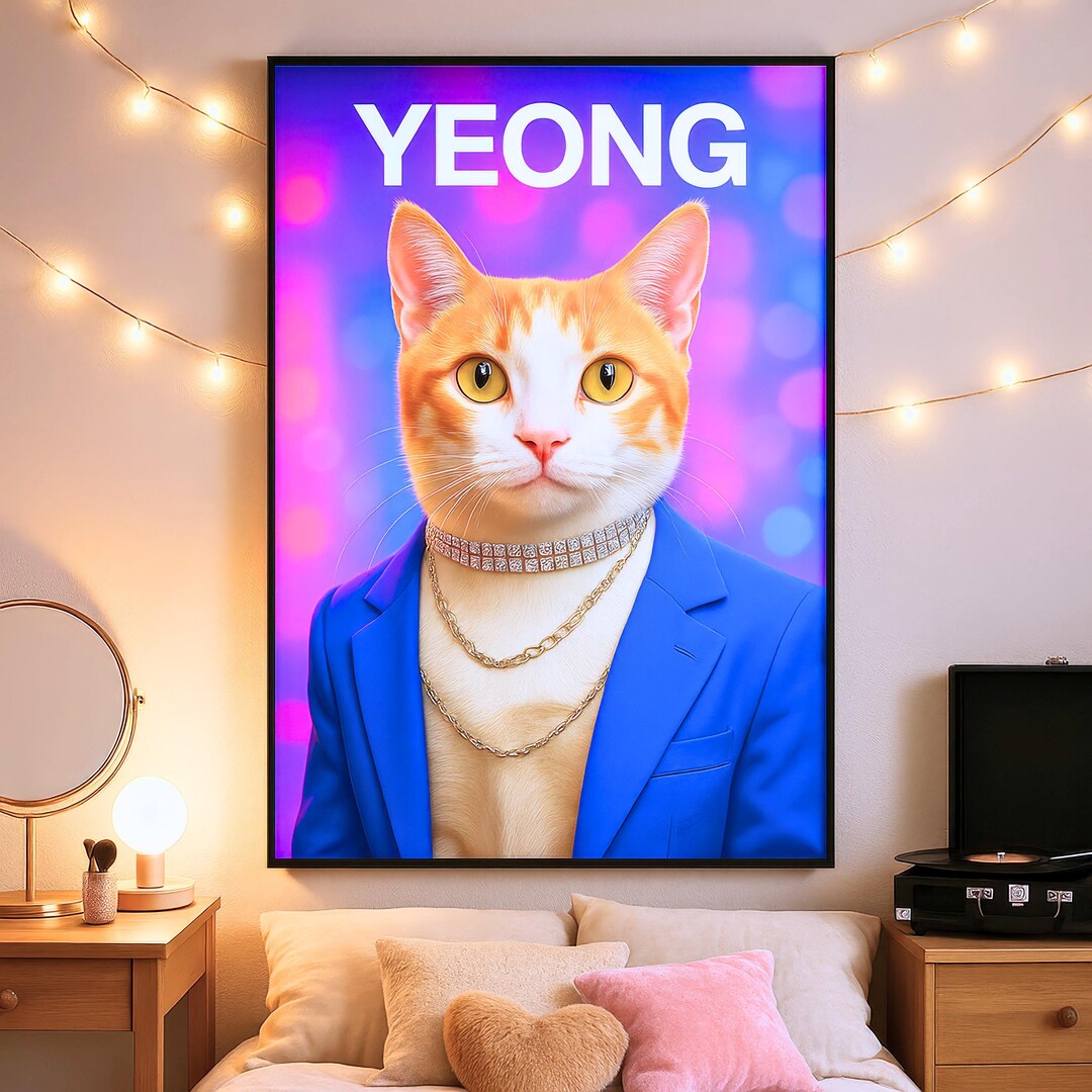 Custom KPOP Pet Portrait From Your Photo – Make Your Pet a Shining Idol ...