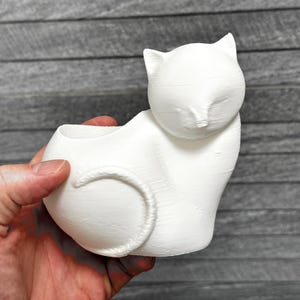 Adorable Cat Air Plant Stand - 3D Printed Cozy Planter - Perfect Gift ...