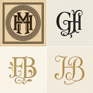 Custom Monogram Logo Design – Individual Monogram Logo for Business ...