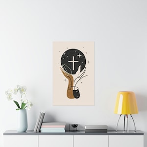 Prayerful Christian Wall Art Poster, Religious Spiritual Print, Fine ...