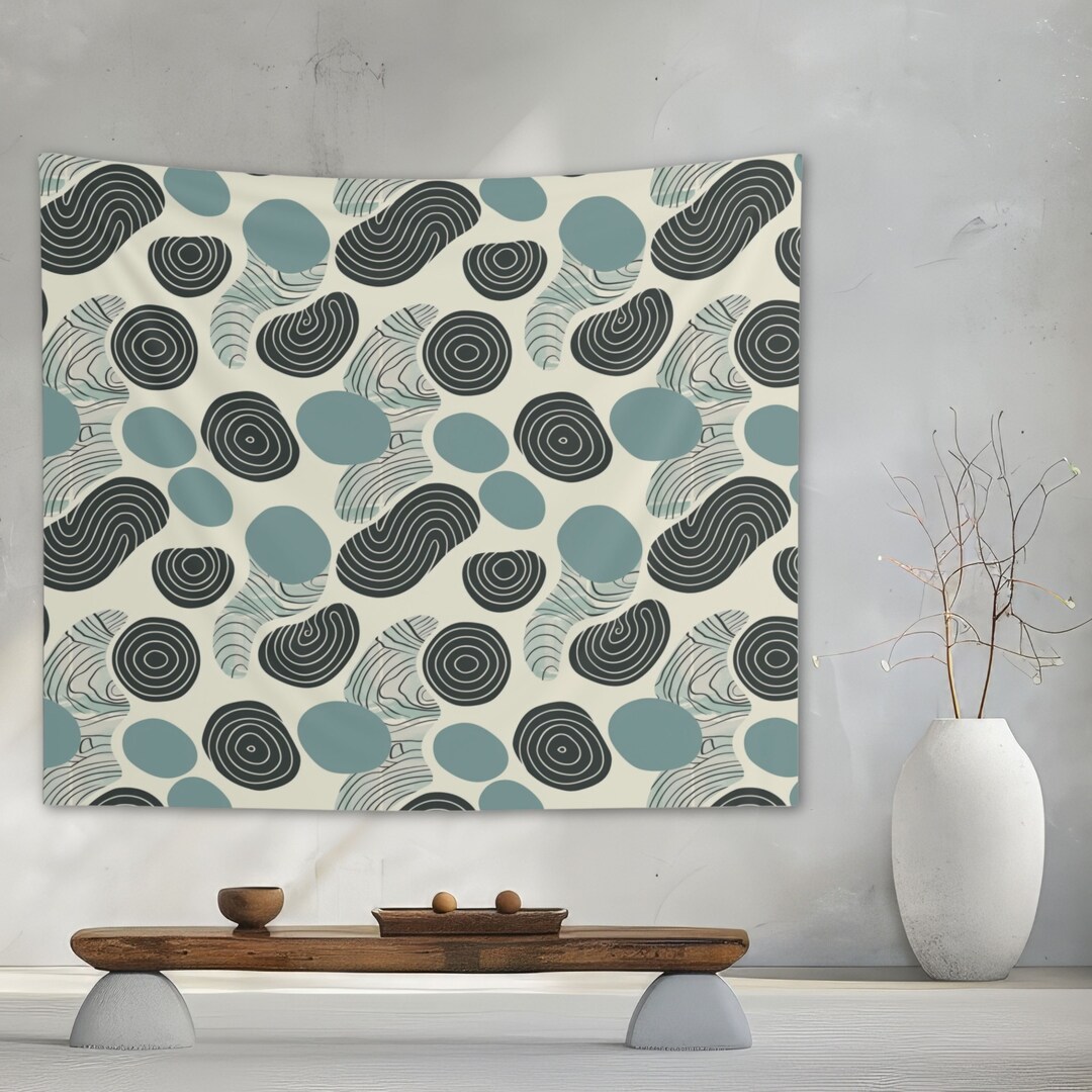 Calming Zen Harmony Wall Art Tapestry - Tranquil Soothing Hanging Wall ...