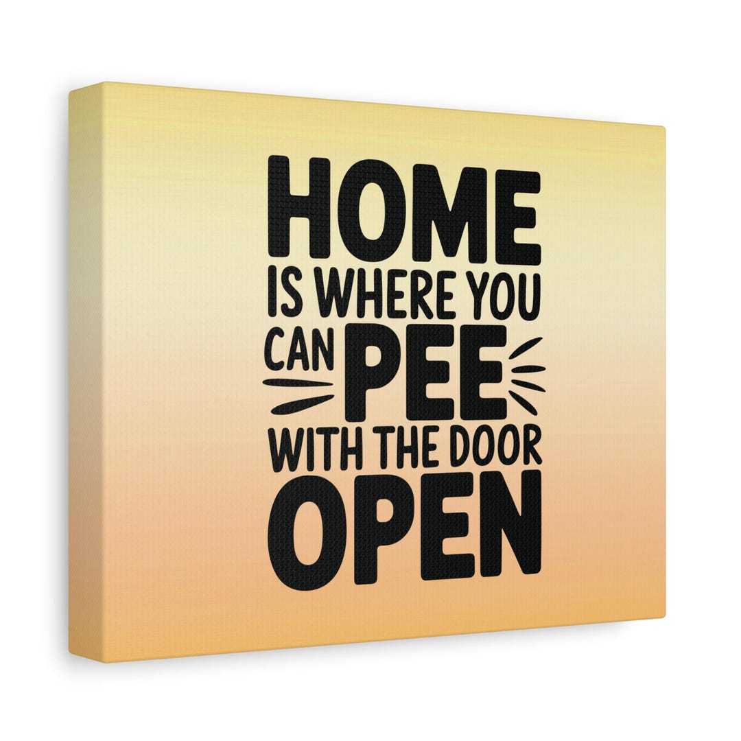 Funny Wall Art Canvas - Quirky Home Decor for Families, Unique Gift for ...