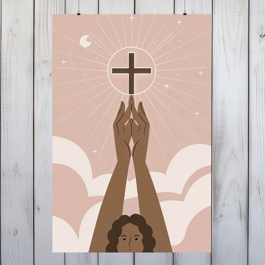 Spiritual Christian Prayer Poster Print, Religious Wall Art, Premium ...