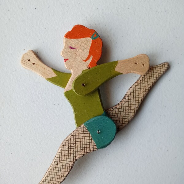 Wooden Acrobat Toy - Etsy