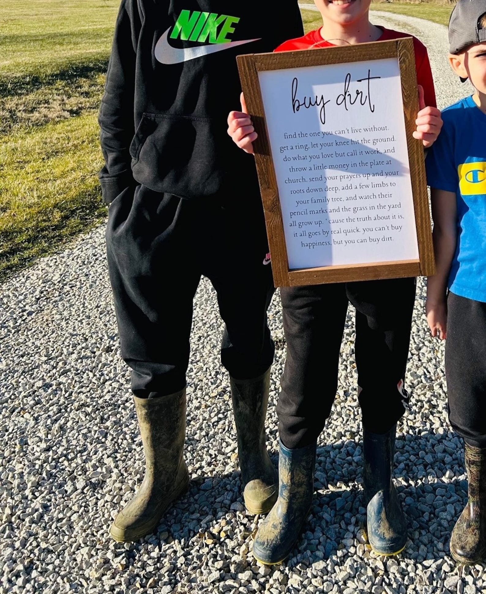 Buy Dirt Framed Sign Song Lyric Sign Country Song Farmhouse Decor Wall ...