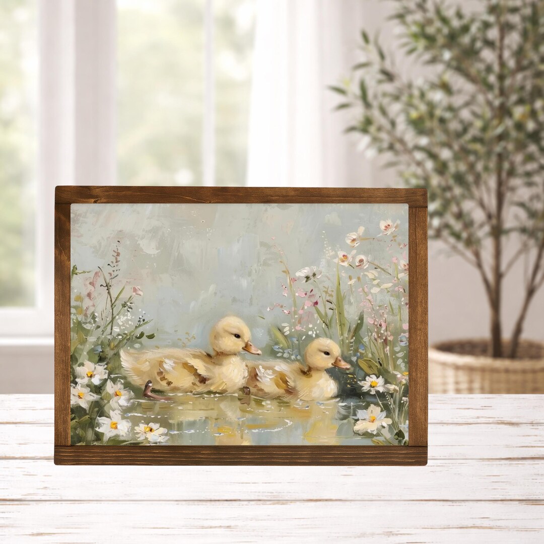 Puddle Pals Ducks Spring Framed Sign | Wall Print | Duckies | Spring ...