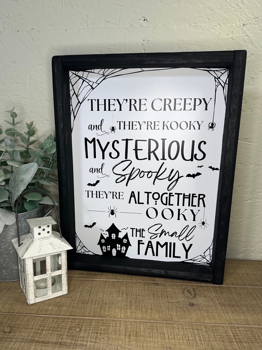 The Addams Family Personalized Sign Halloween Sign Spooky Farmhouse ...