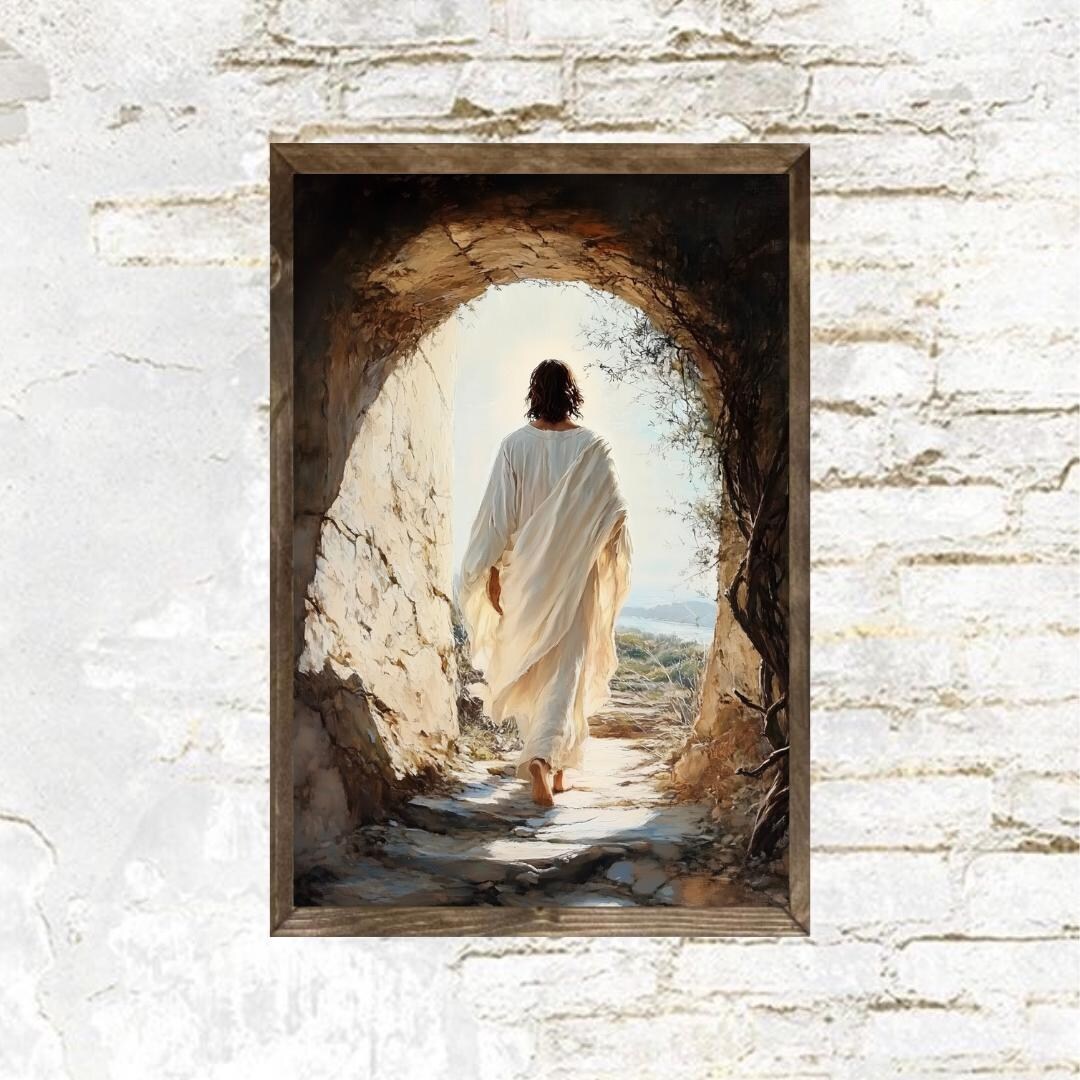 Empty Tomb Framed Sign | Jesus Sign | He is Risen | Farmhouse Decor ...