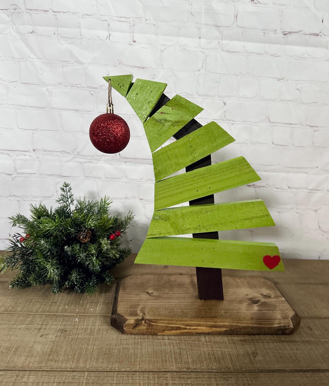 Wood Grinch Tree Bent Christmas Tree Christmas Decor Handmade Grinch ...