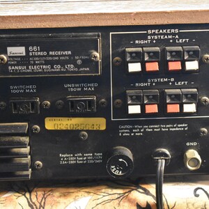 Classic Vintage Sansui 661 Stereo Receiver - Etsy