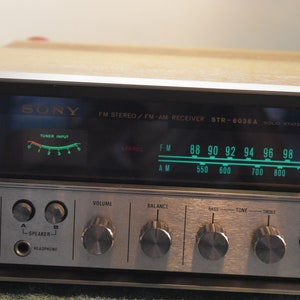 Classic Vintage Sony Stereo Receiver - Etsy