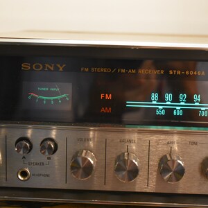 Vintage Classic Sony STR-6046A Stereo Receiver - Etsy