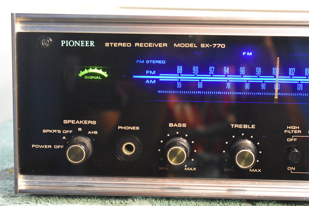 Receptor estéreo Pioneer SX-770 vintage - Etsy España