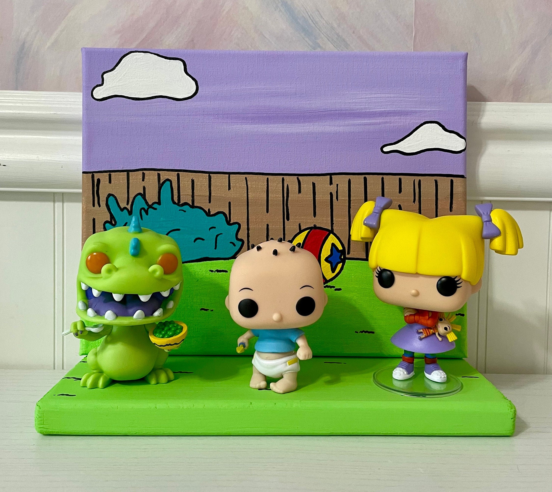 Hand-painted Funko Rugrats Inspired Wall or Shelf Display - Etsy