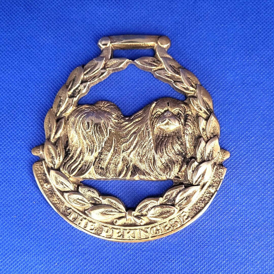 John Ellis - Pekingese Horse Brass - Signed - Very Large Brass - Etsy