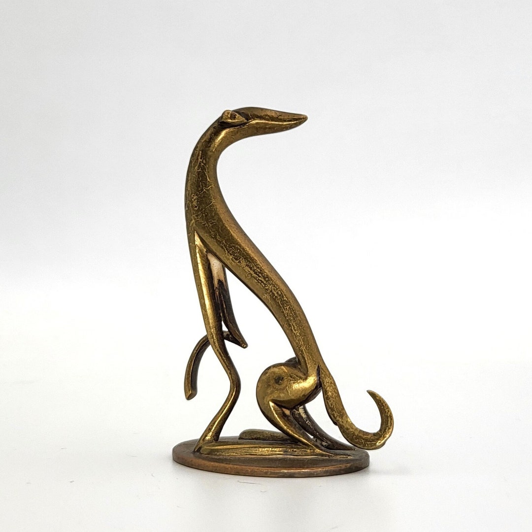 Karl Hagenauer Art Deco Miniature Greyhound - Sitting Dog - Werkstätte ...