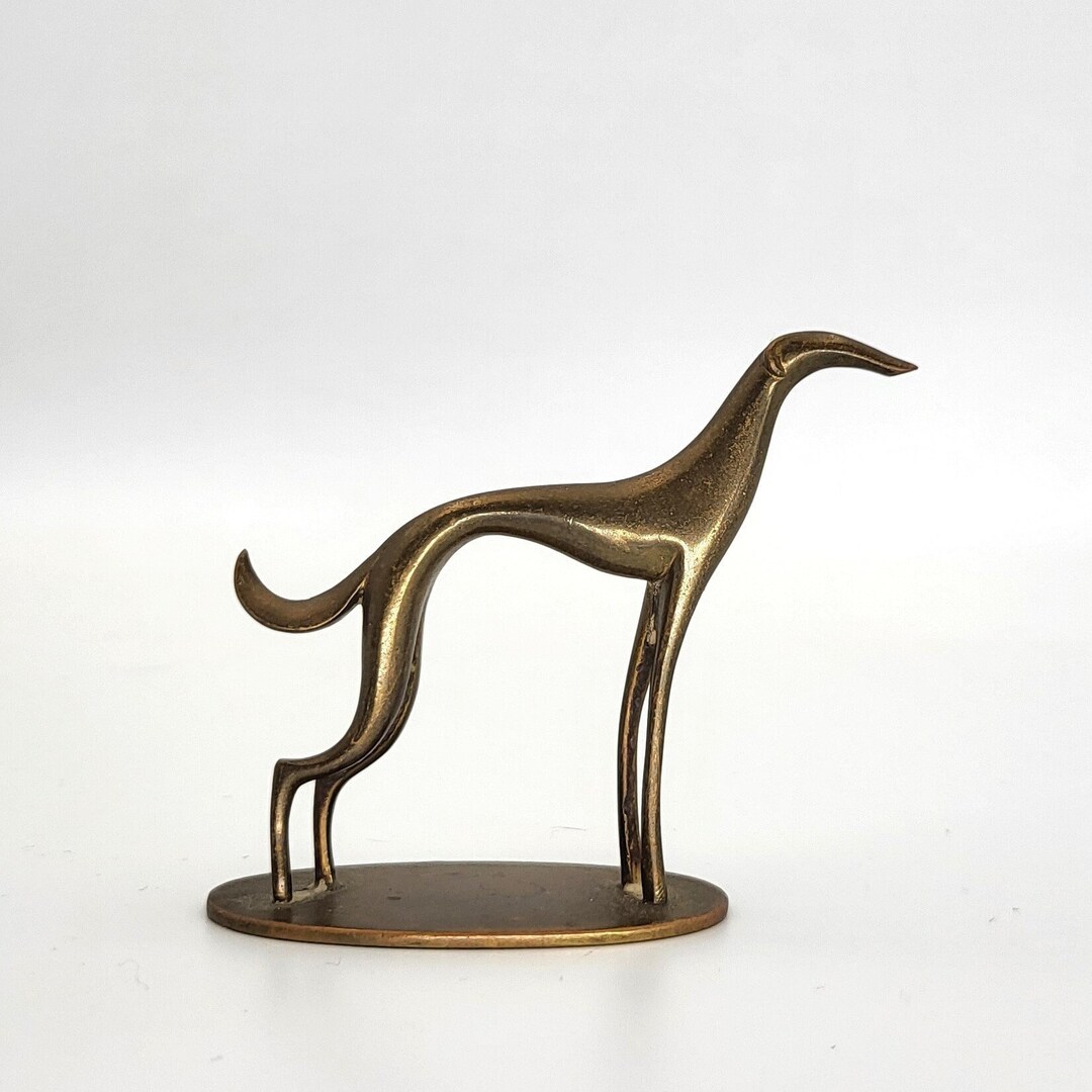 Karl Hagenauer Art Deco Miniature Greyhound Standing Dog Werkstätte ...