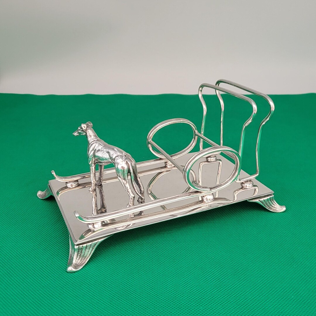 Antique Pinder Bros Greyhound Desk Tidy/letter Rack Menu/napkin Holder ...