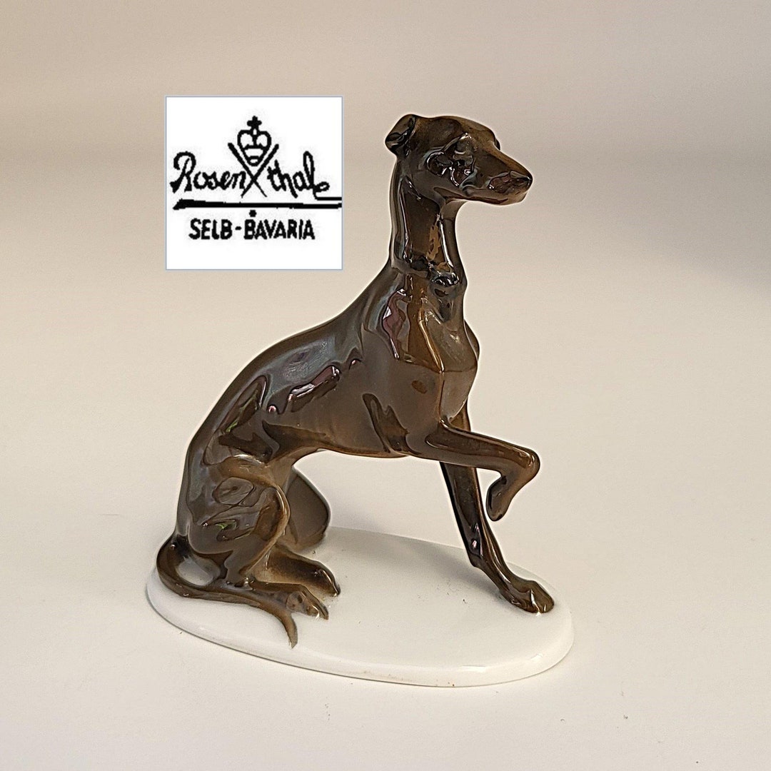Rosenthal Porcelain Italian Greyhound / Whippet - Fritz Diller - 1924 ...