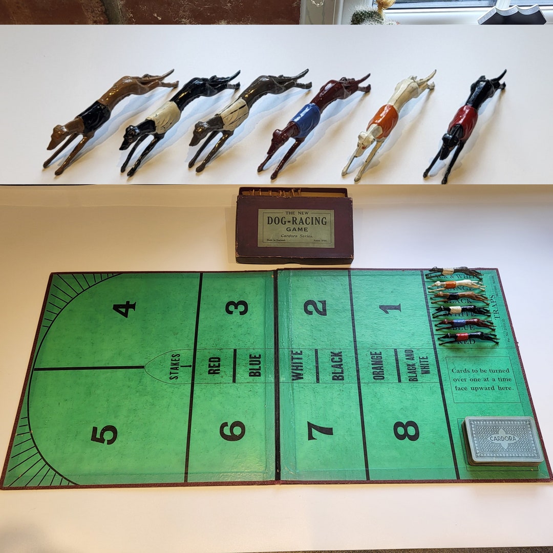 Vintage Cardora the New Dog Racing Game Racing Greyhound Game Complete ...