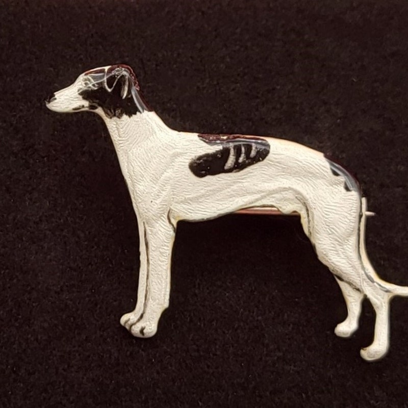 Greyhound Brooch - Etsy UK