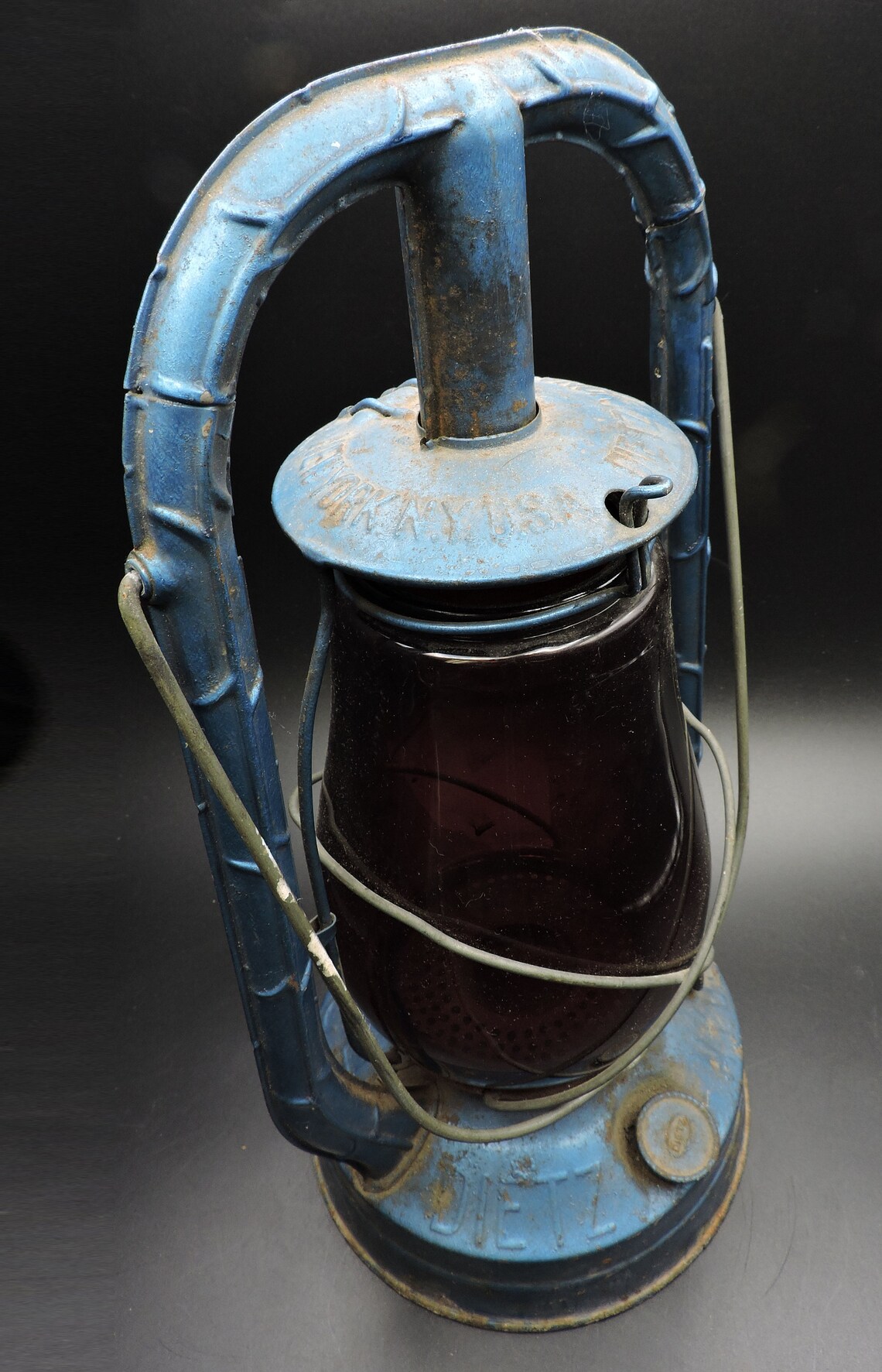 Vintage Barn Lantern Blue Barn Lantern Dietz Monarch Barn - Etsy