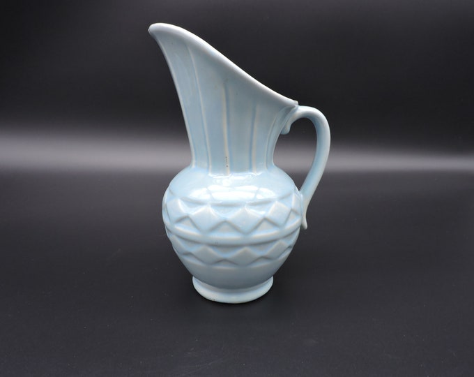 Vintage Shawnee Pitcher ~ Light Blue Pottery Pitcher ~ Shawnee 808 Milk ...