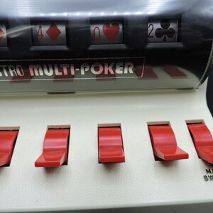 Vintage Poker Game Battery-op Poker Game Mechanical Poker Game Draw ...