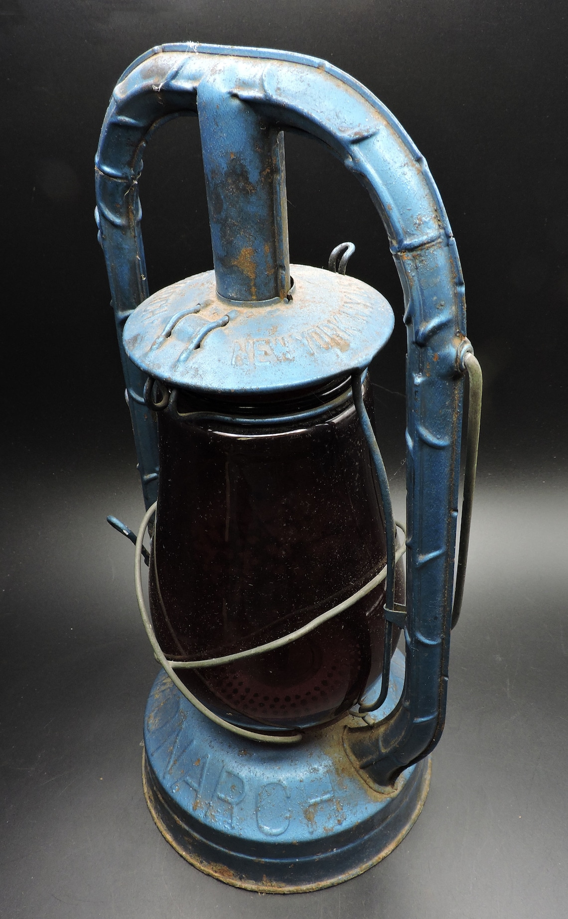 Vintage Barn Lantern Blue Barn Lantern Dietz Monarch Barn - Etsy