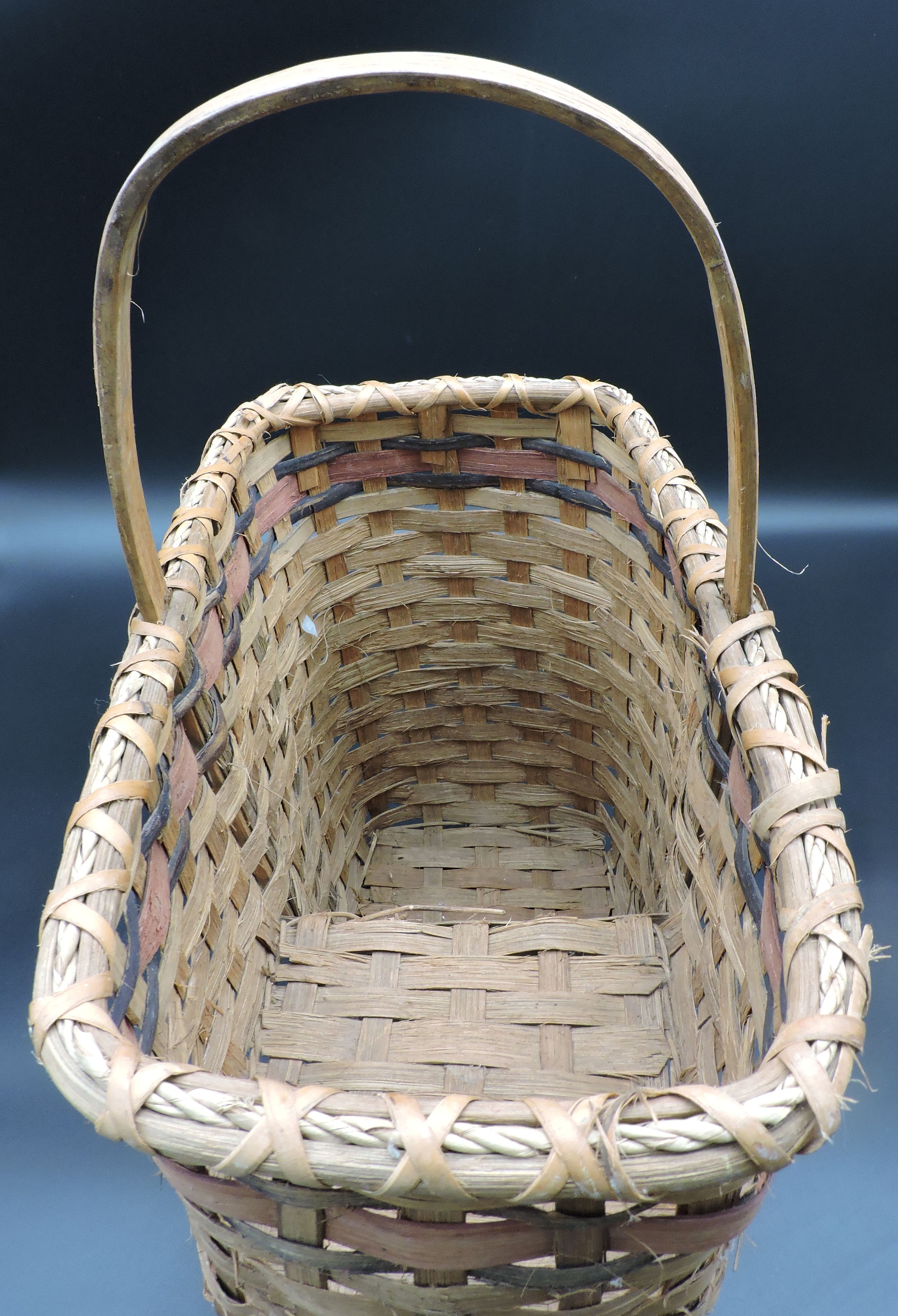 Vintage stair Basket Handwoven Stair Step Basket - Etsy