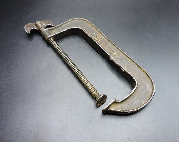 Antique C Clamp Batwing C Clamp Old No 6 C Clamp Vintage Woodworking ...