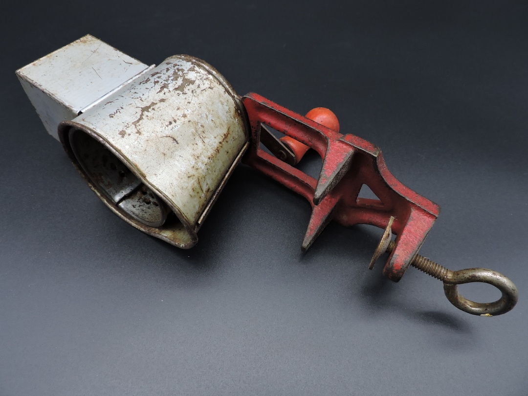 Vintage Grater ~ Hand Crank Grater ~ Table Mount Grater ~ Cast Metal ...