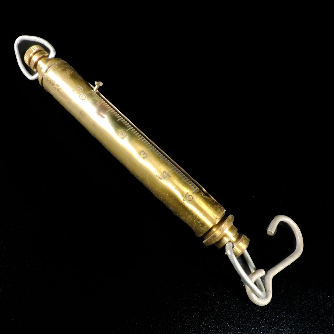 Antique Brass Hanging Scale ~ Chatillon Model # IN-10 ~ Brass Household ...