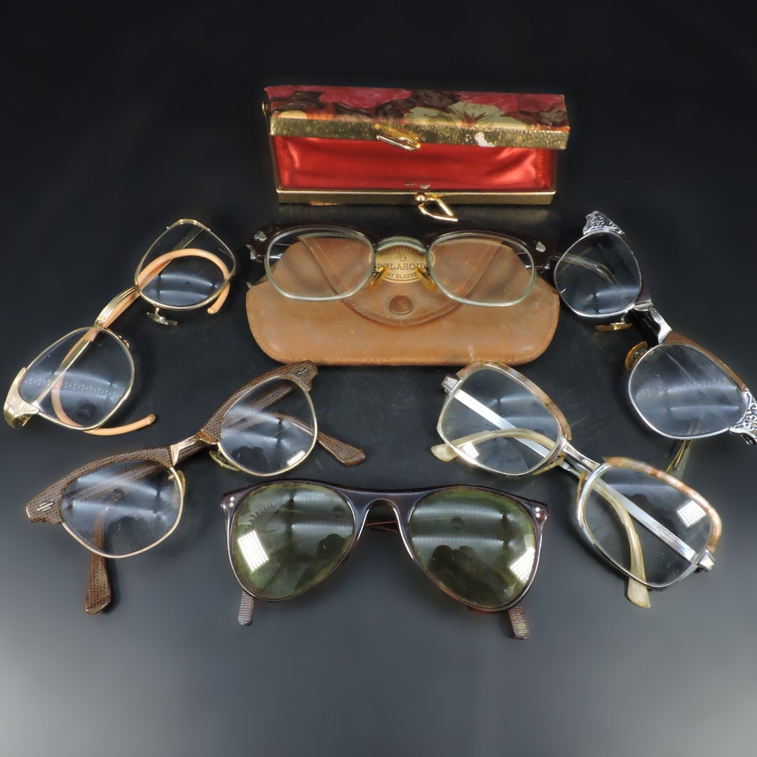Vintage Eyewear Lot Classic 1930-70s Eye Glasses Stylish Eyeglasses ...
