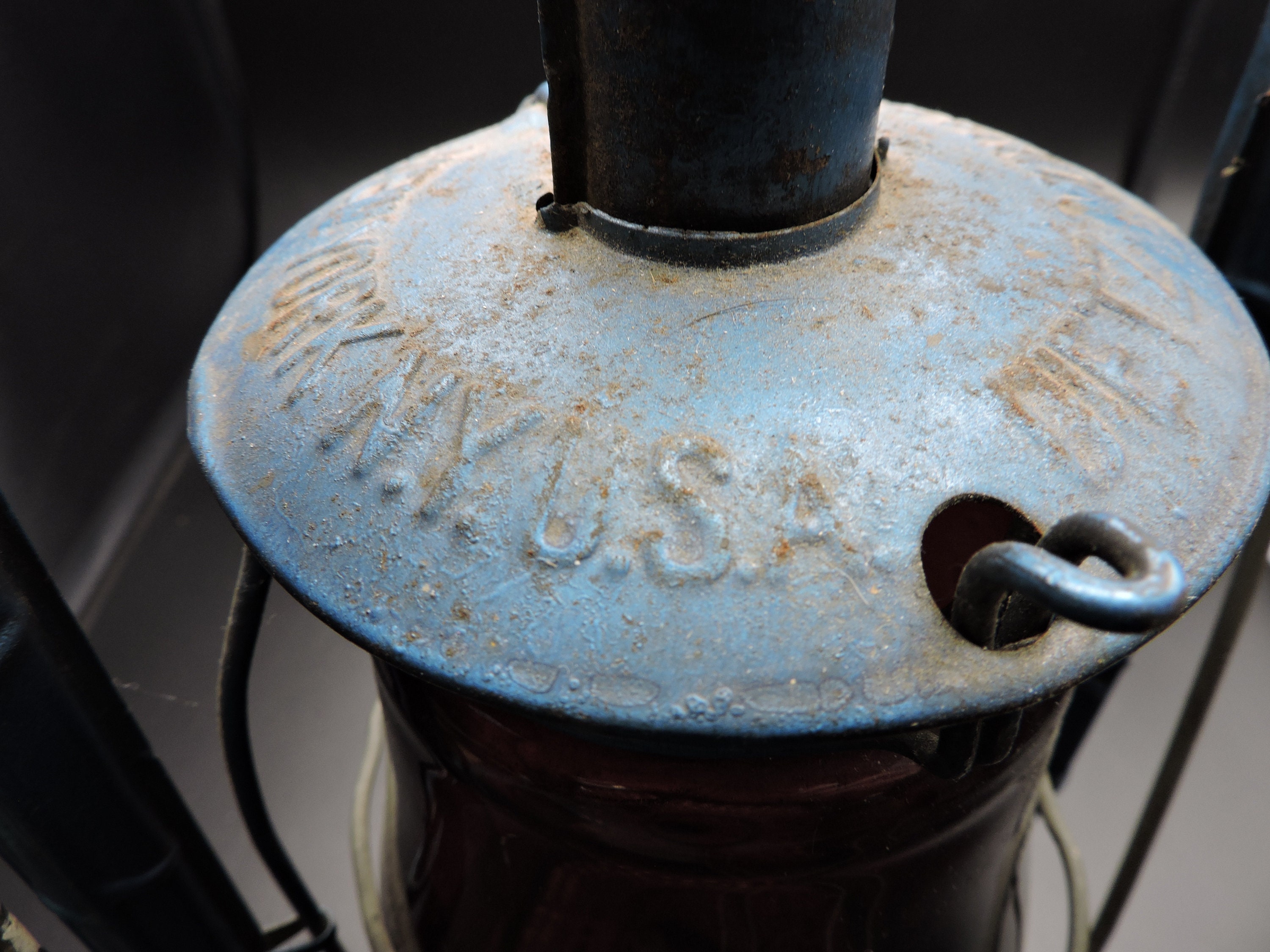 Vintage Barn Lantern Blue Barn Lantern Dietz Monarch Barn - Etsy