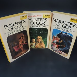 Vintage Gor Fantasy Books Gor Sci-fi Book Lot Gor Counter Earth Books Gor Series Book Gorean Sci ...